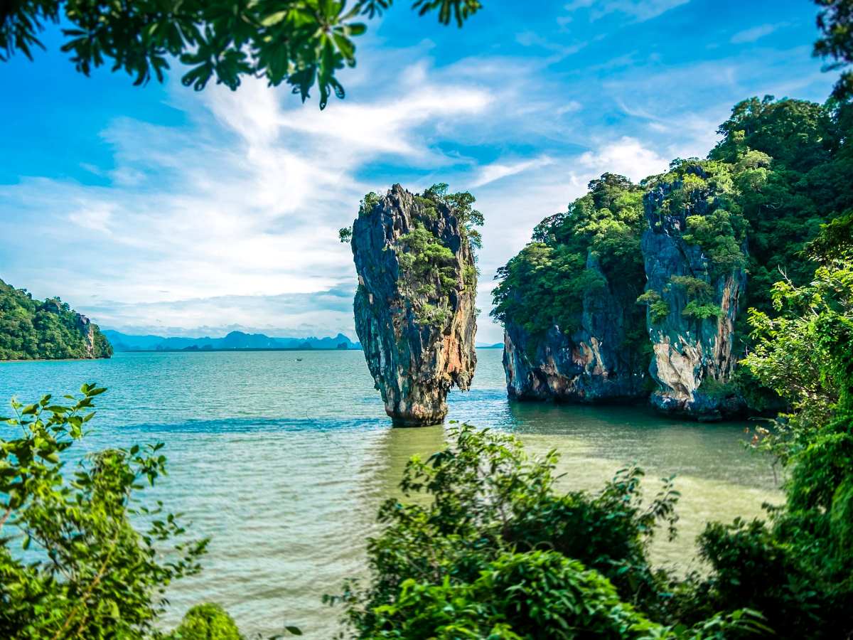 James Bond Insel Phang Nga Bucht Mit Dem Longtail-Boot
